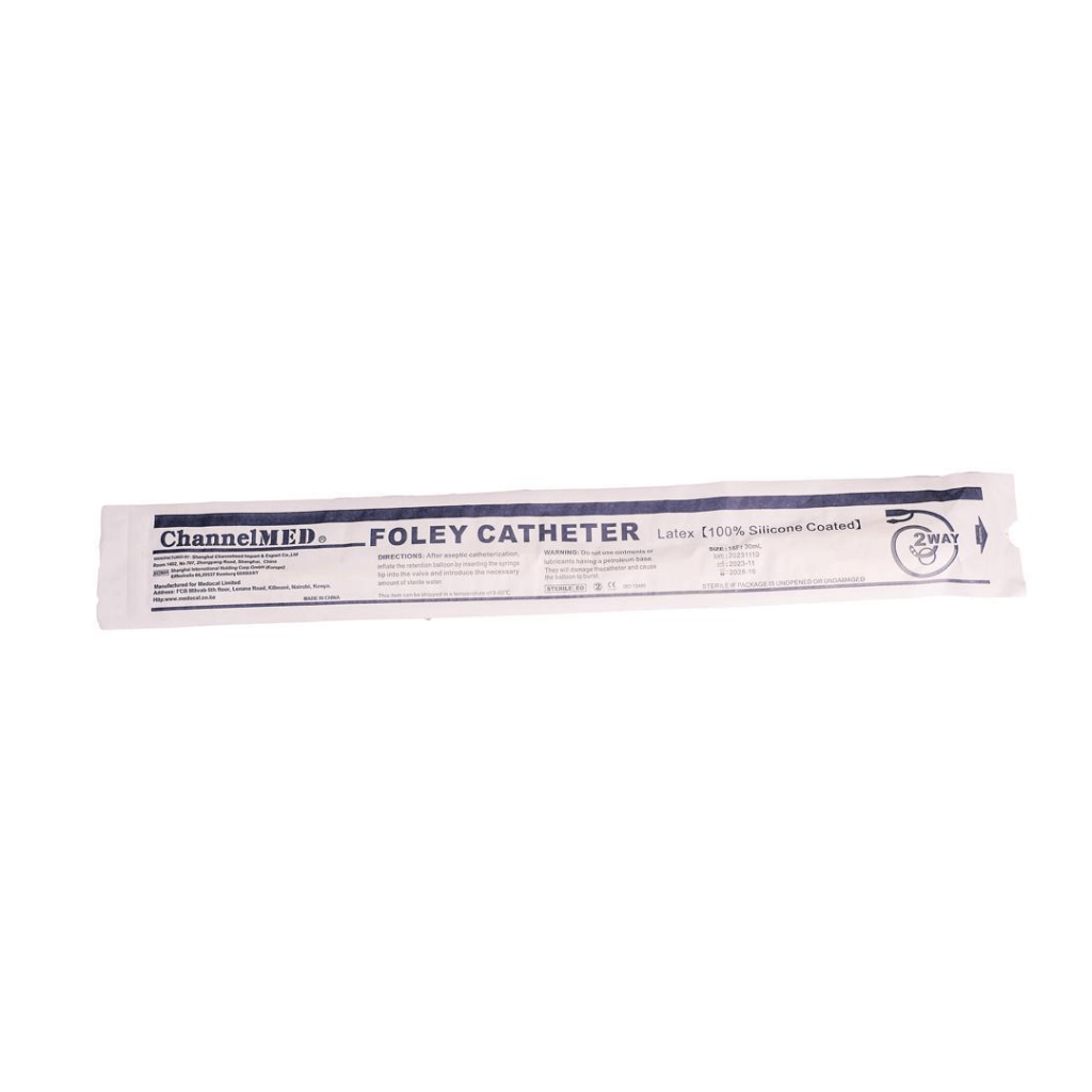 Foley Catheter 2 Way FG 14 100% Silicon 5-15ml - Medocal Limited ...